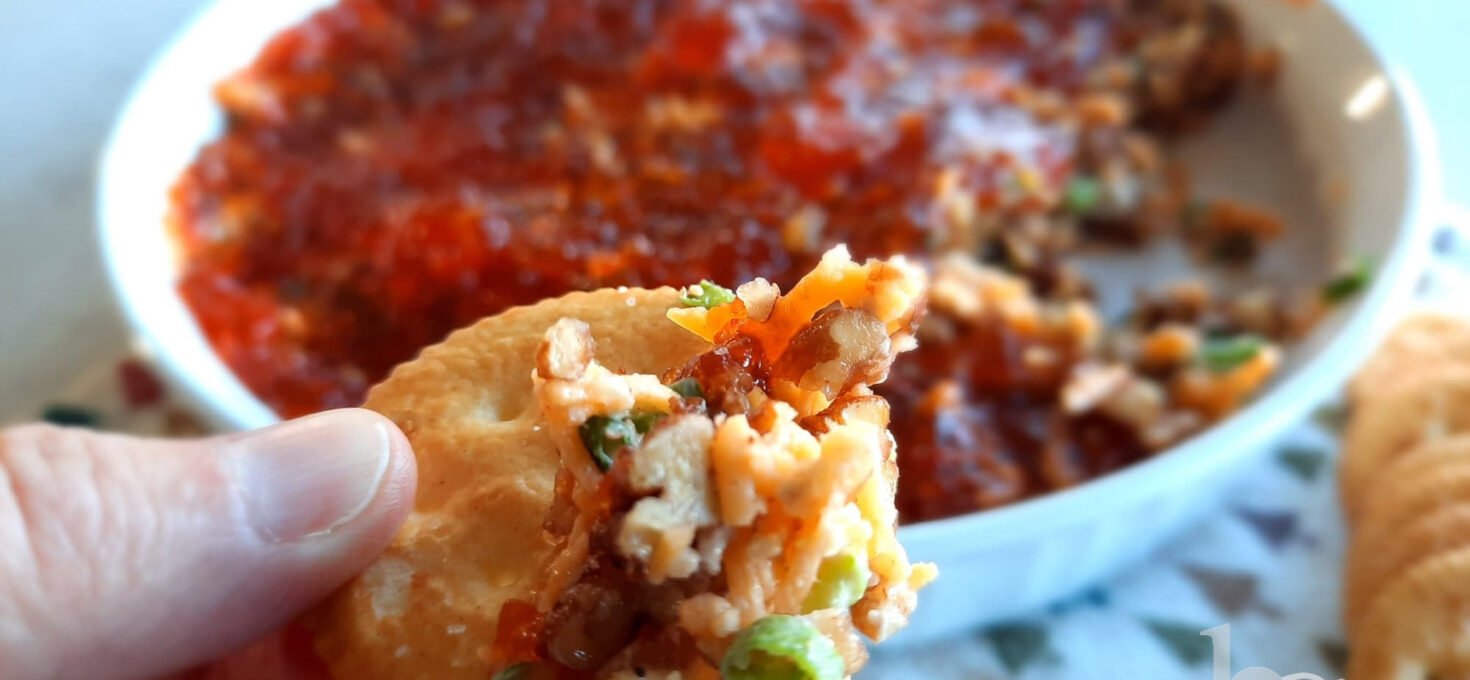 Festive Chunky Cheese Spread - Biscuits and Basil